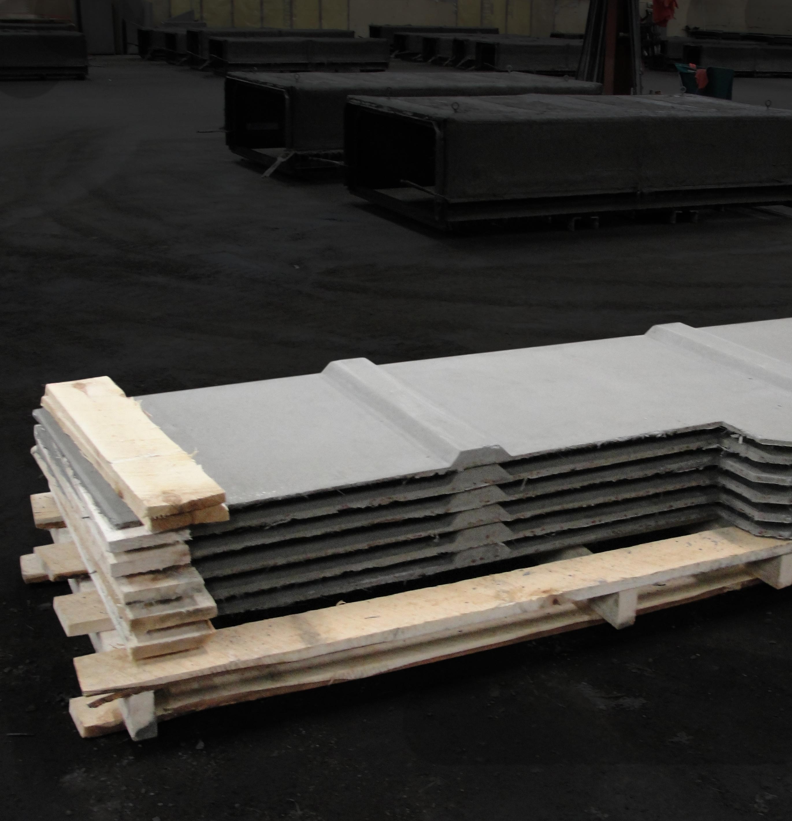 Fibercrete divider panels are used in medium and high voltage Concast ...